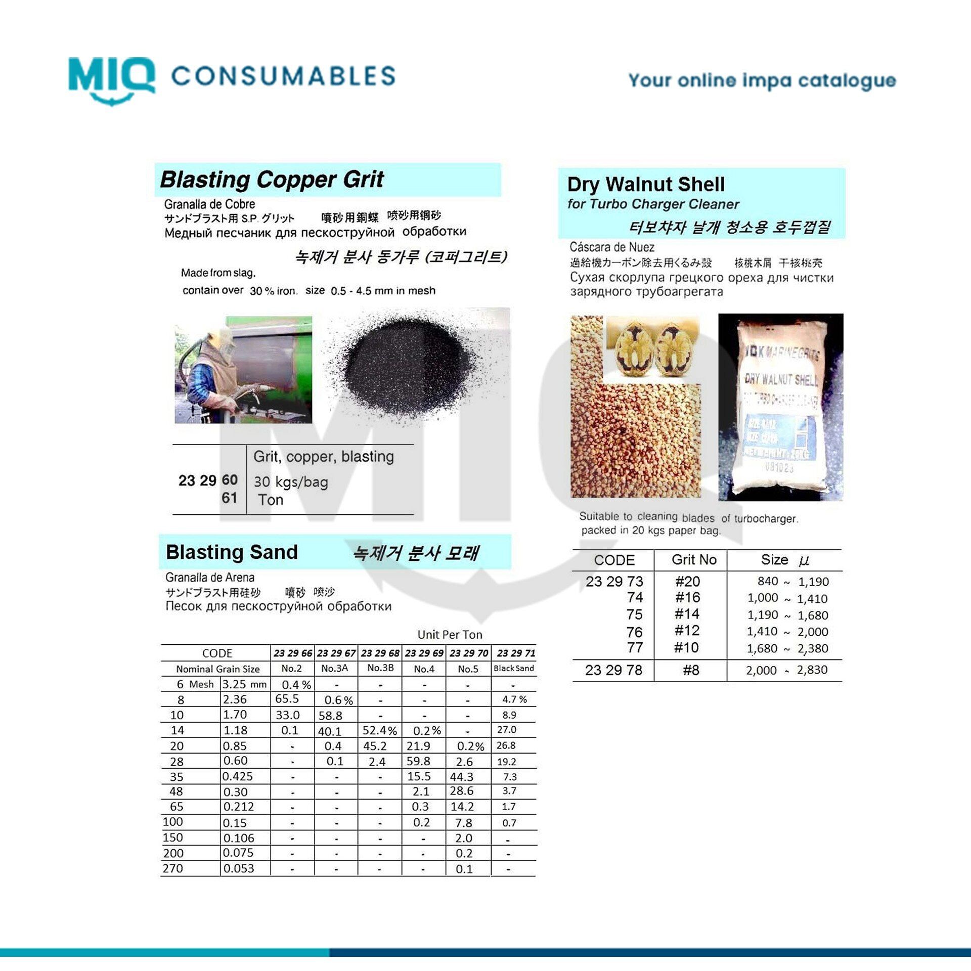 232974-WALNUT SHELL DRY GRIT #16, 1000-1410 MICRON 20KGS - MIQ Consumables