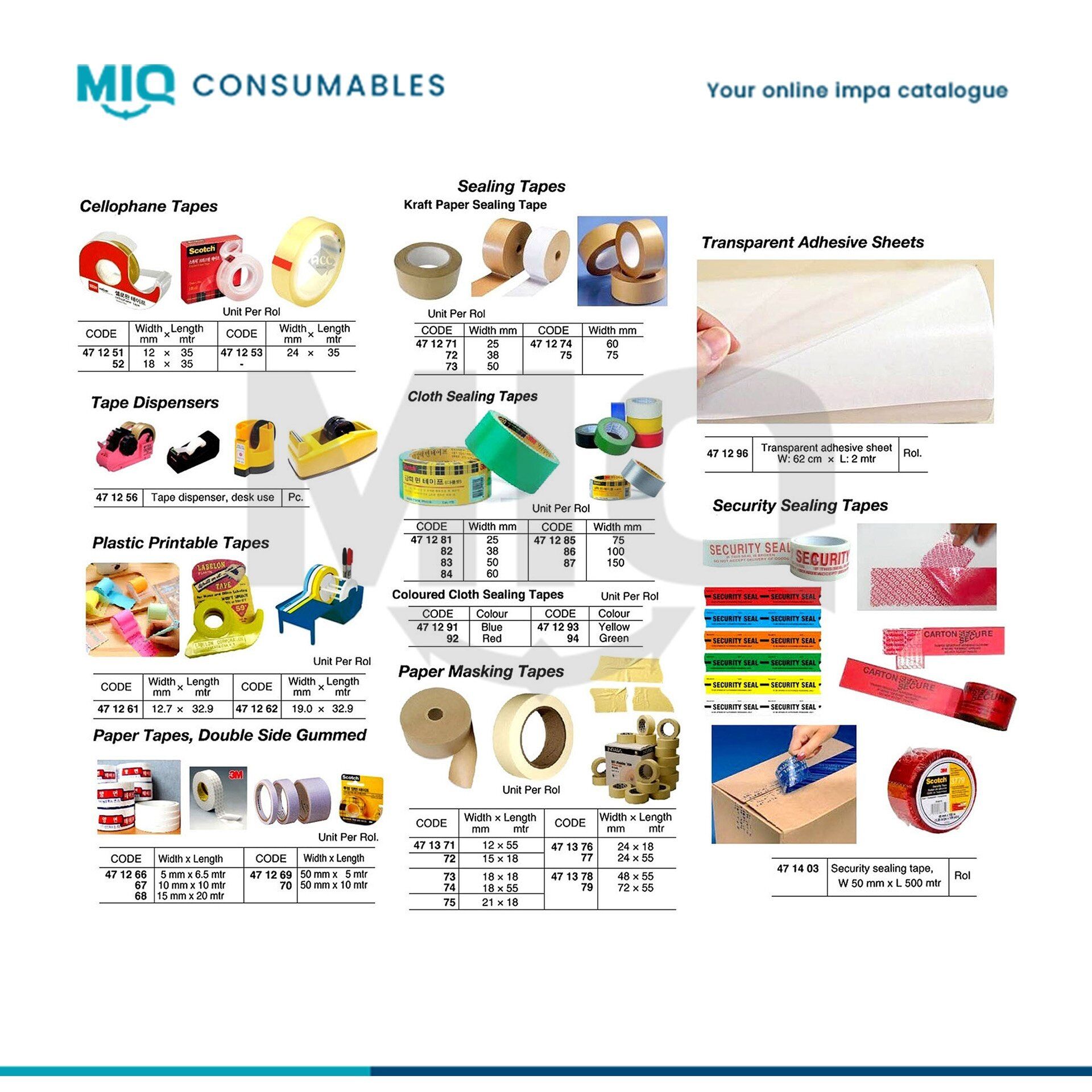 471285-TAPE SEALING CLOTH 75MMX25MTR - MIQ Consumables