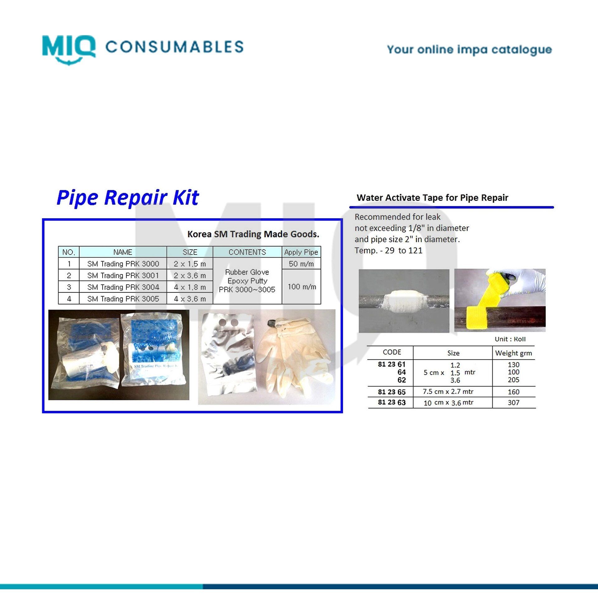 812362-TAPE WATER ACTIVATED, 5CMX3.6MTR - MIQ Consumables