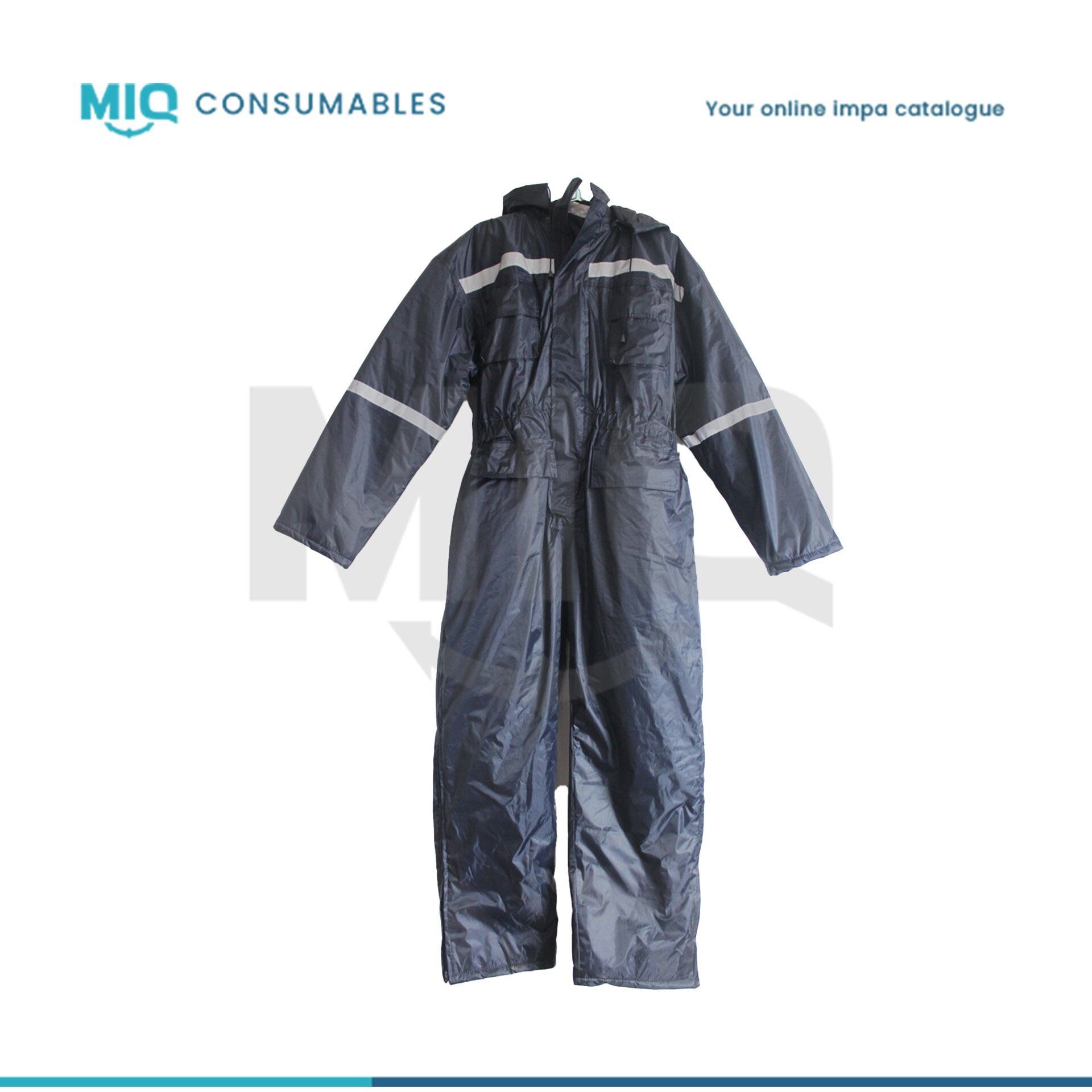 190624-WINTER BOILERSUIT BLUE WITH REFLECTIVE STRIPES SIZE XXL - MIQ Consumables